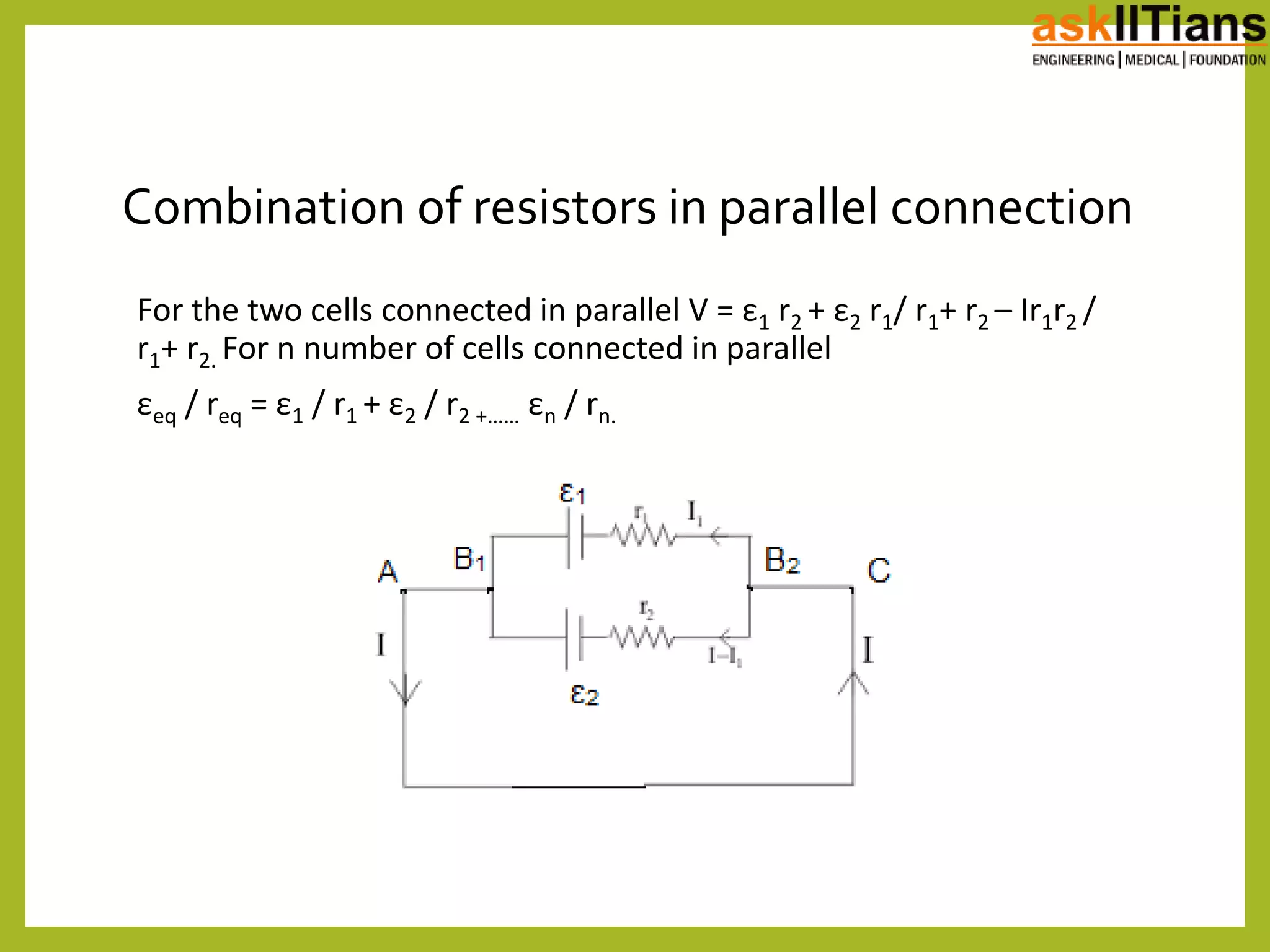 Cells in Series and in Parallel | Physics | PPTX