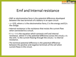 Cells in Series and in Parallel | Physics | PPTX