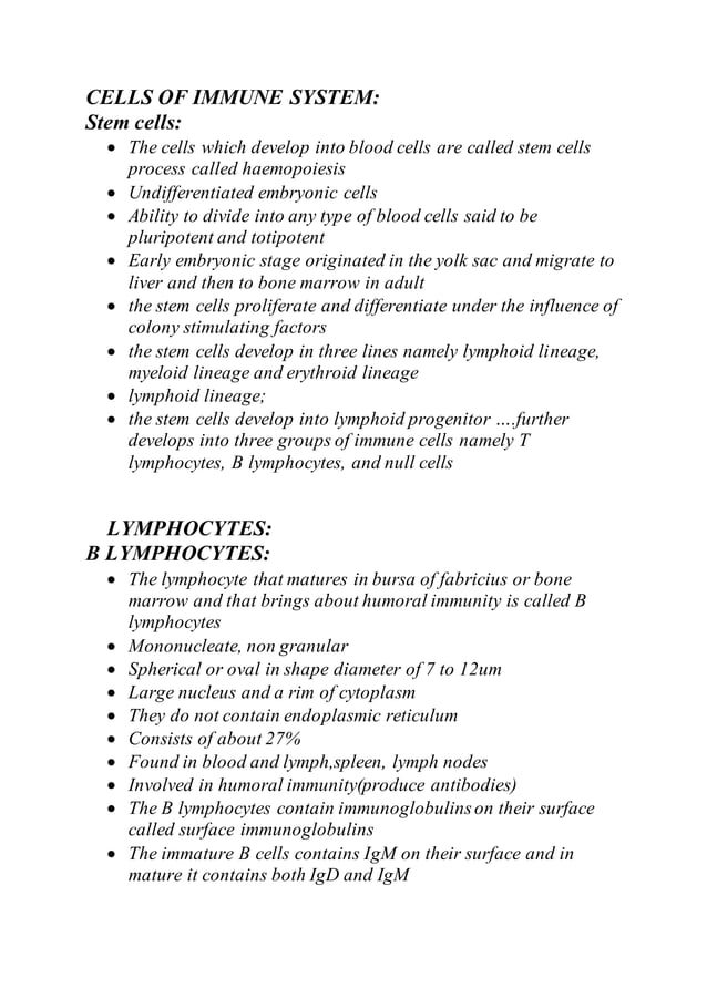 Cells of immune system | PDF