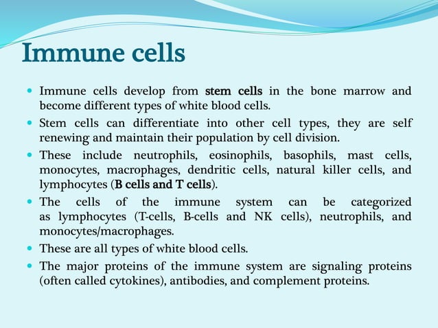 Cells of the immune system | PPTX