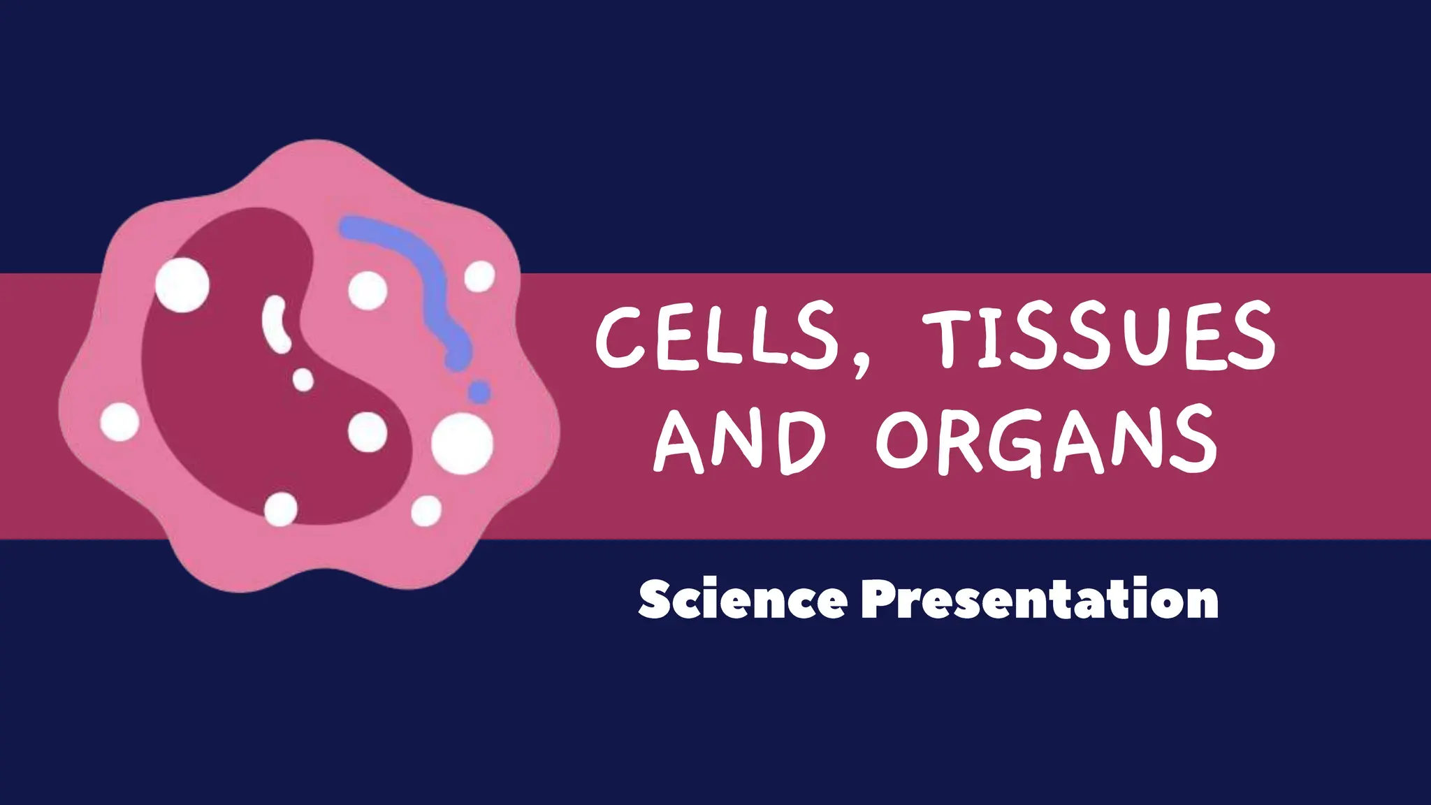 Cells, Organs and Tissues Science Presentation in Blue Red Flat Graphic ...