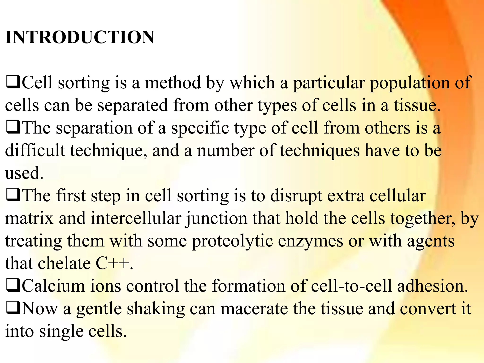 Cell sorting/FLOW CYTOMETERY/Fluorescence Flow Cytometry | PPT