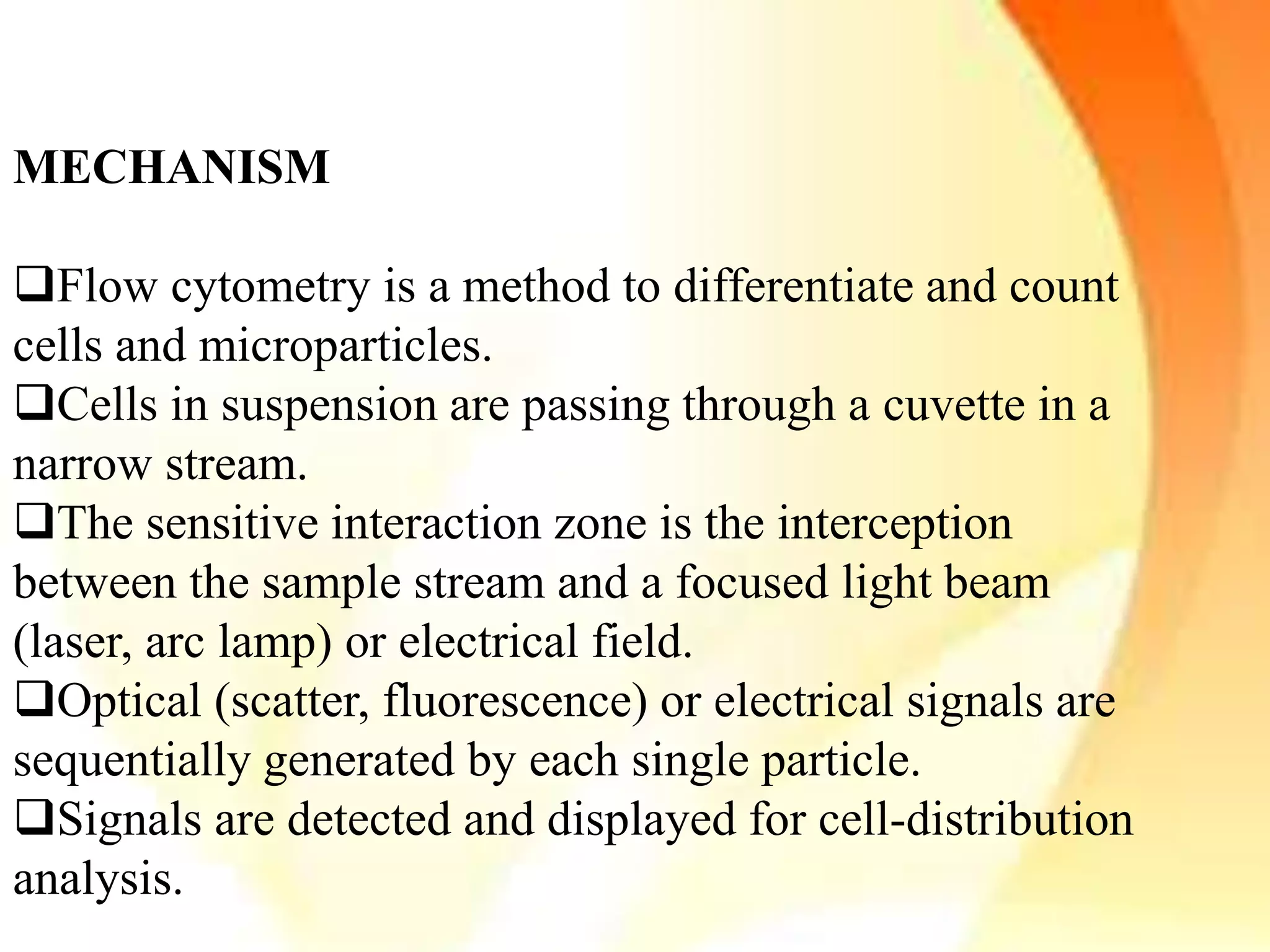 Cell sorting/FLOW CYTOMETERY/Fluorescence Flow Cytometry | PPTX