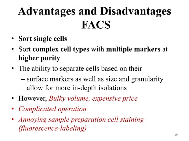 Cell sorting .pptx | Biological Sciences | Science