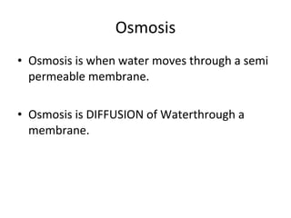 Cells Osmosis | PPT