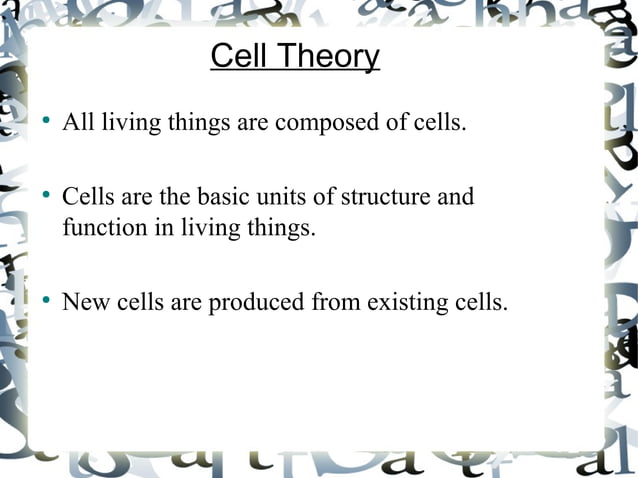 Cells part 2 cell theory | PPT