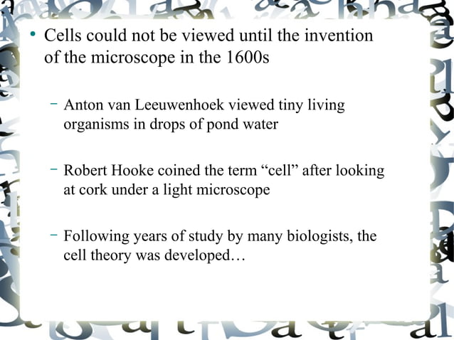 Cells part 2 cell theory | PPT