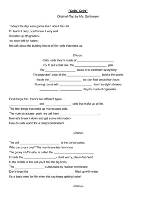 Cells rap! | PDF