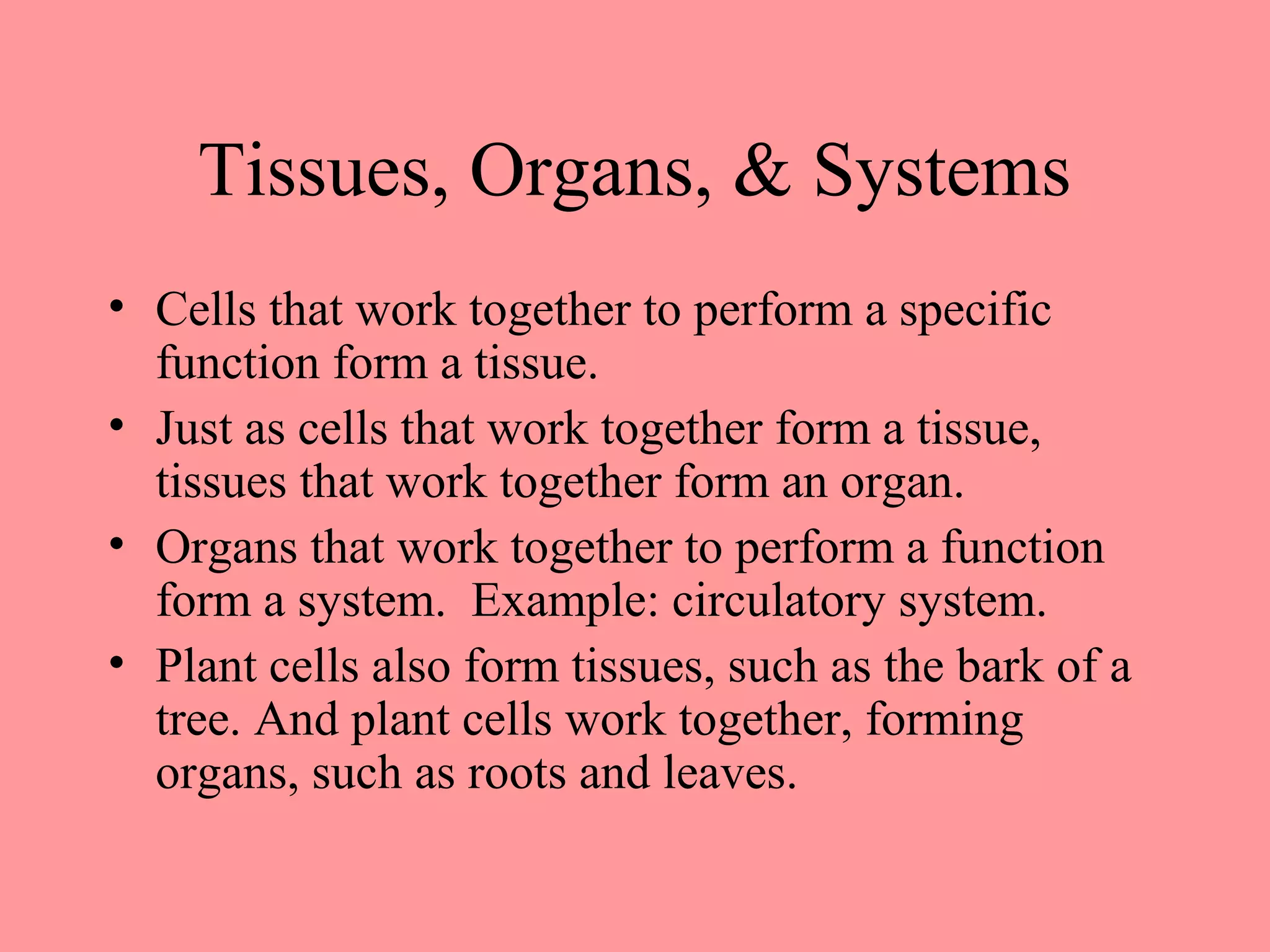 Cells to body systems (science) | PPT