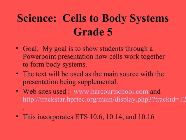 Cells to body systems (science) | PPT