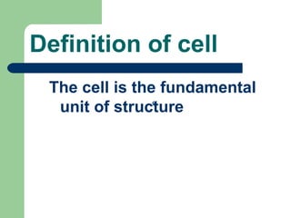 Cell Structure | PPT