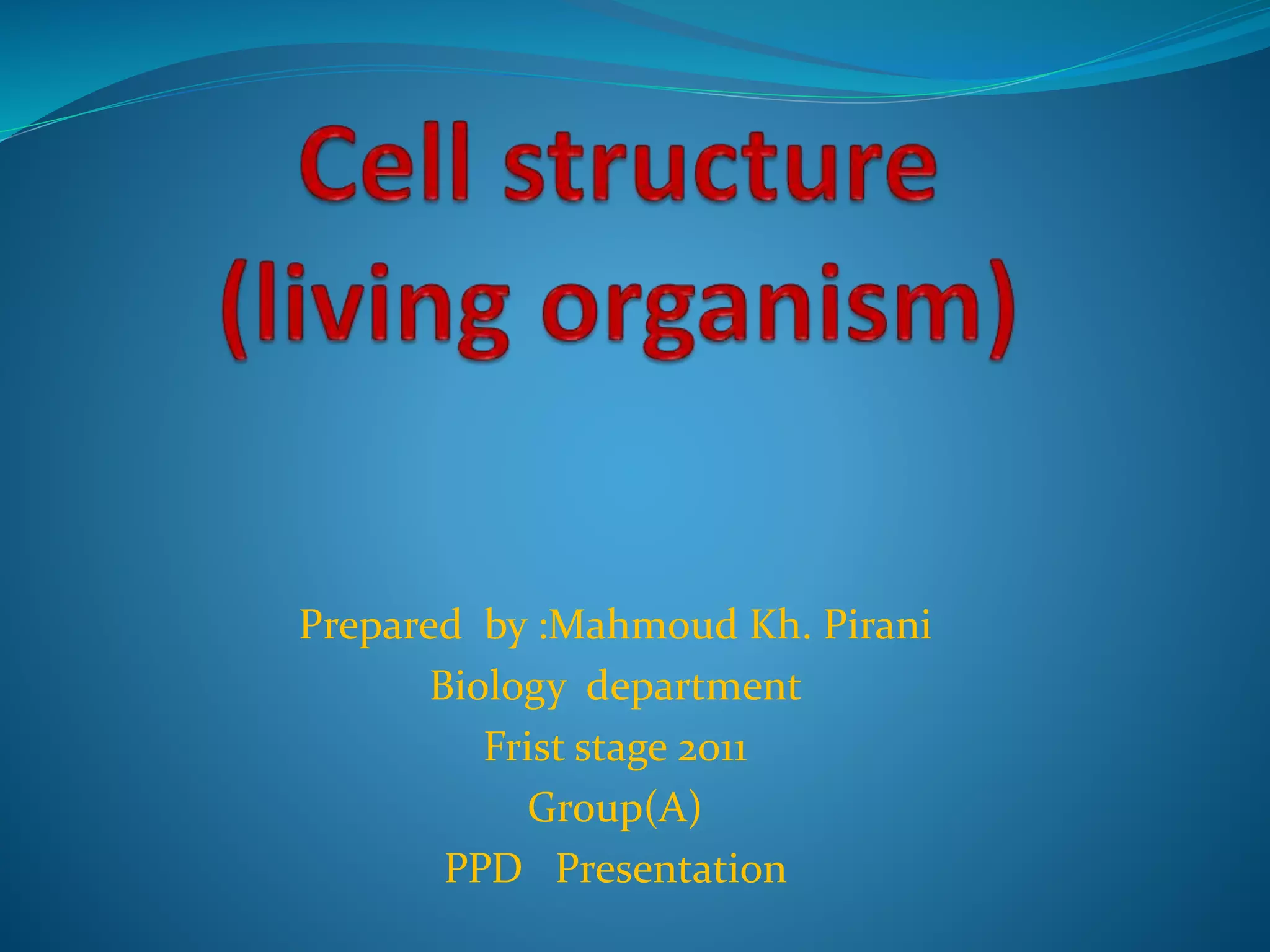 Cell structure | PPT