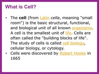 Cell structure | PDF