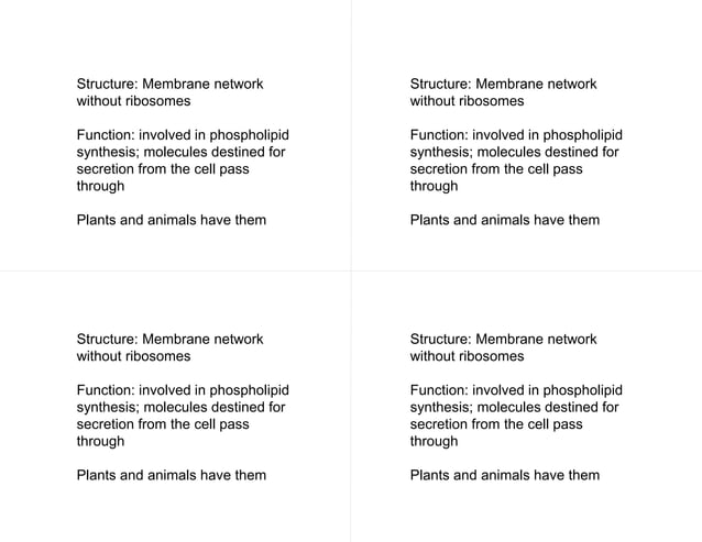 Cell structure organelle cards | PPT