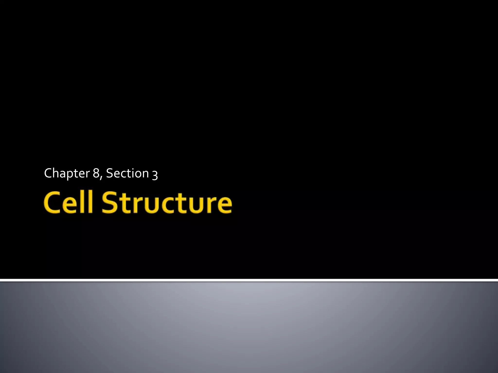 Cell structure 7th grade chapter 8 | PPTX