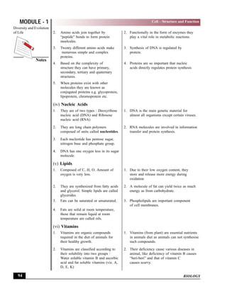 Cell structure and function | PDF