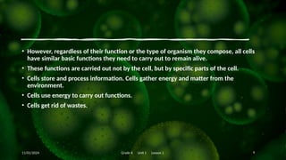 Cell structure and function.pptxmmmmmmmmm | PPTX