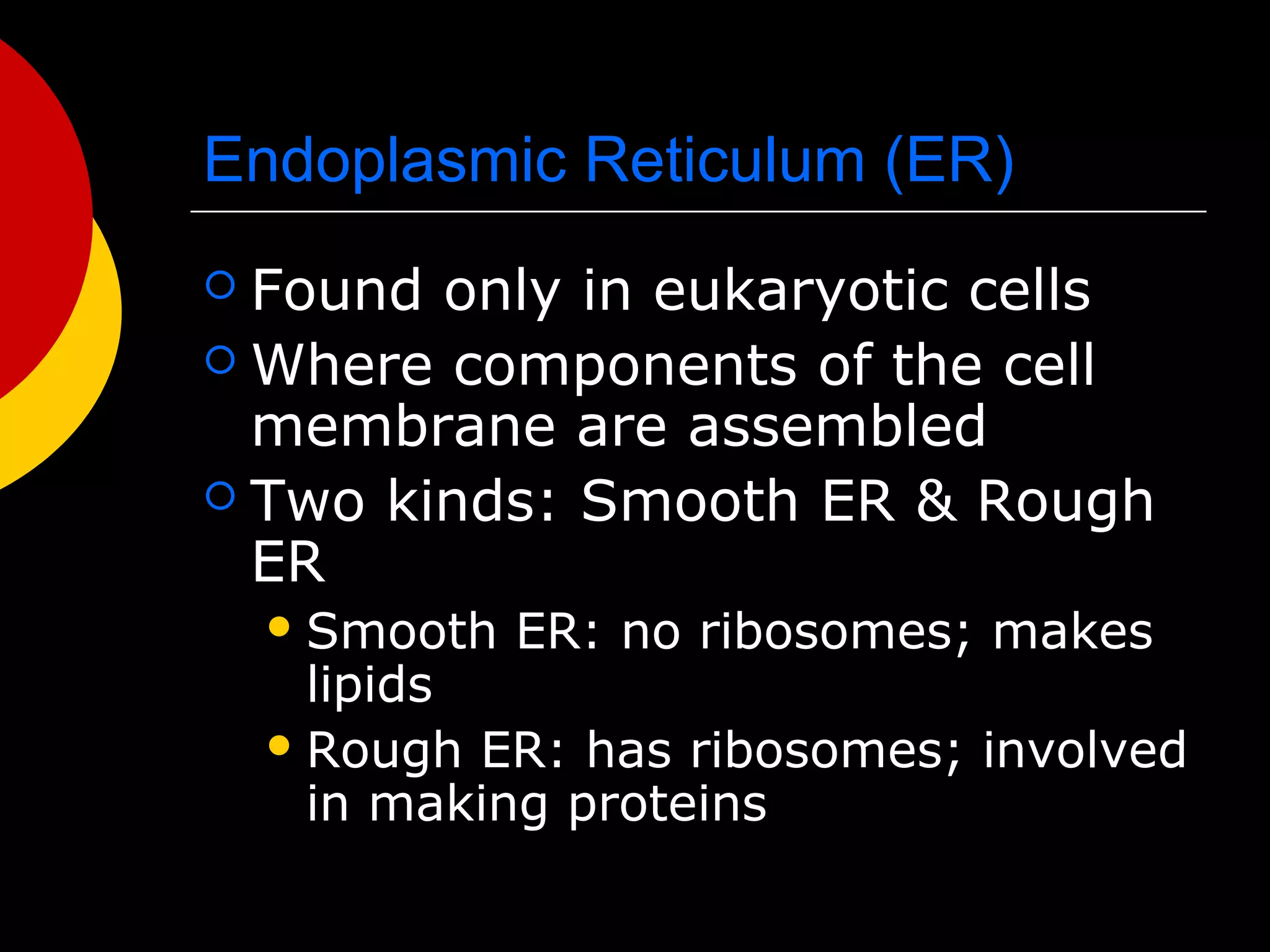 Cell structure and function (Miller and Levine Biology chapter 7) | PPT