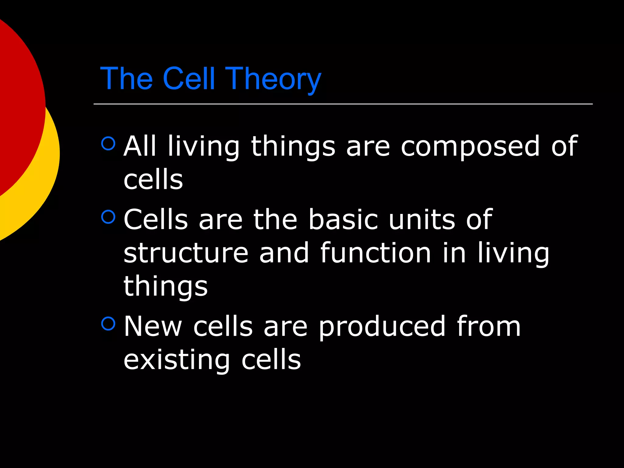 Cell structure and function (Miller and Levine Biology chapter 7) | PPT