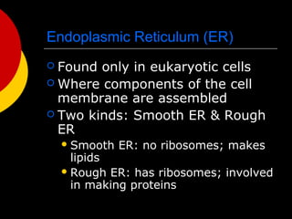 Cell structure and function (Miller and Levine Biology chapter 7) | PPT