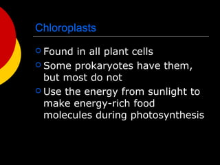 Cell structure and function (Miller and Levine Biology chapter 7) | PPT