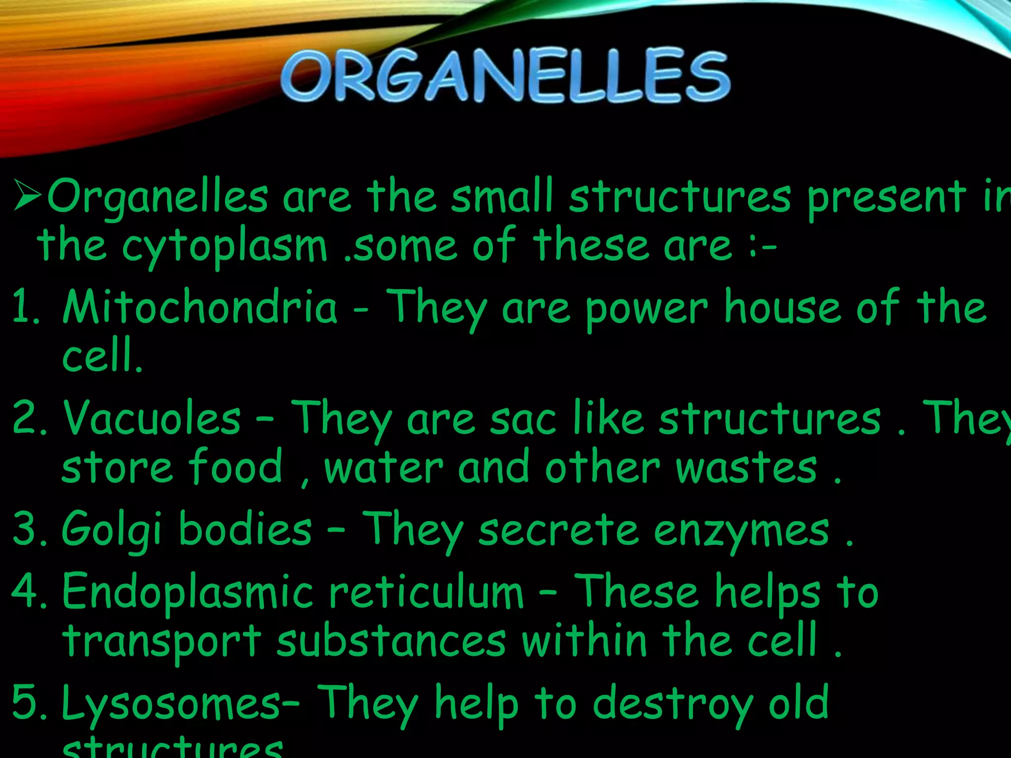 Cell structure and it’s functions | PPTX