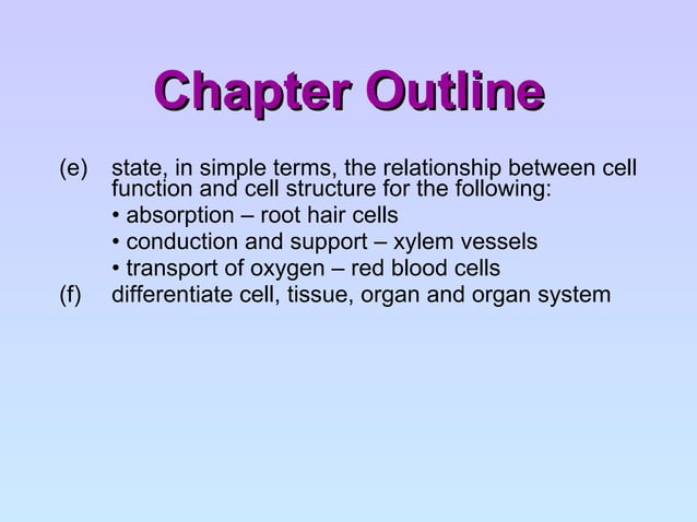 Cell structure and organisation | PPT