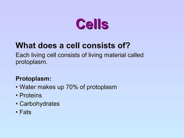 Cell structure and organisation | PPT