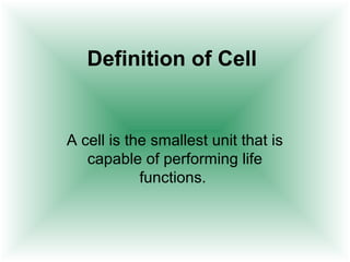 Cell:Structure and Functions | PPT