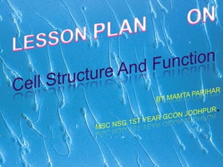 Cell structure & function | PPT