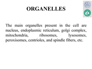 Cell :Structure & Functions for Medical and Health allied Students | PPTX