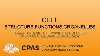 Cell structure,functions,organelles | PPT