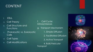 CELL STRUCTURE GENERAL BIOLOGY 1 FIRST SEMESTER.pptx