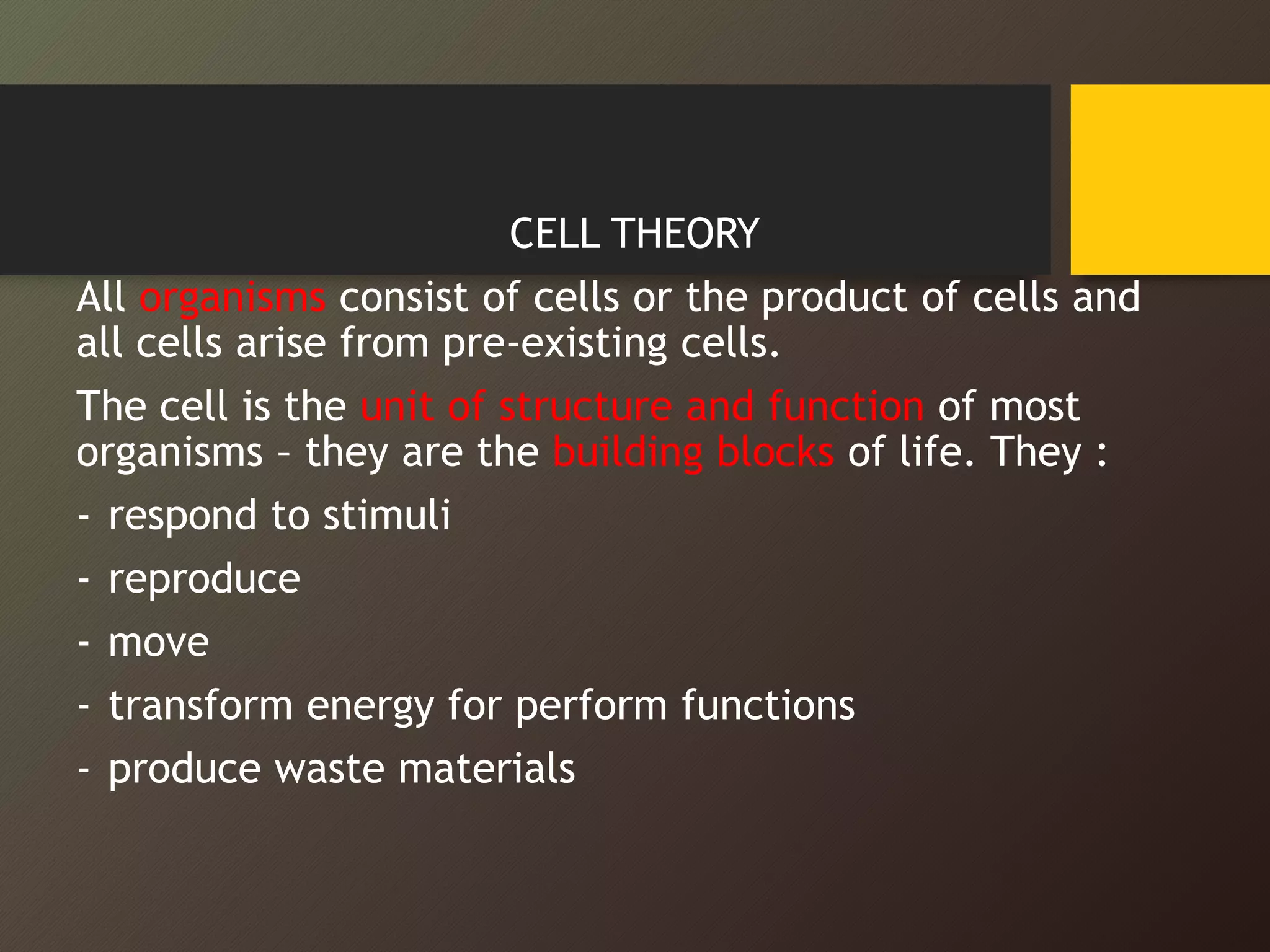 Cell structure & organisation | PPTX