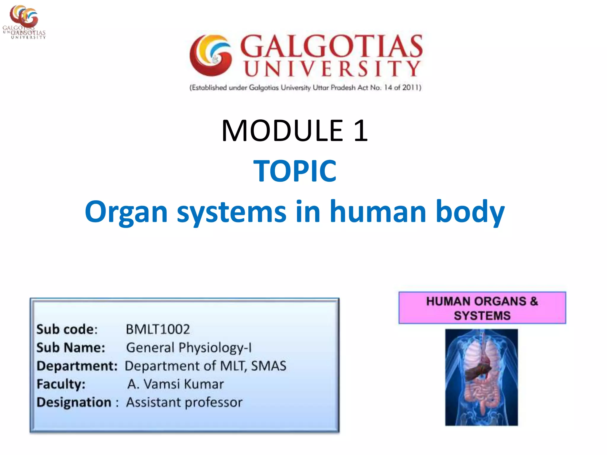 Cell stucture and organ systems | PPT