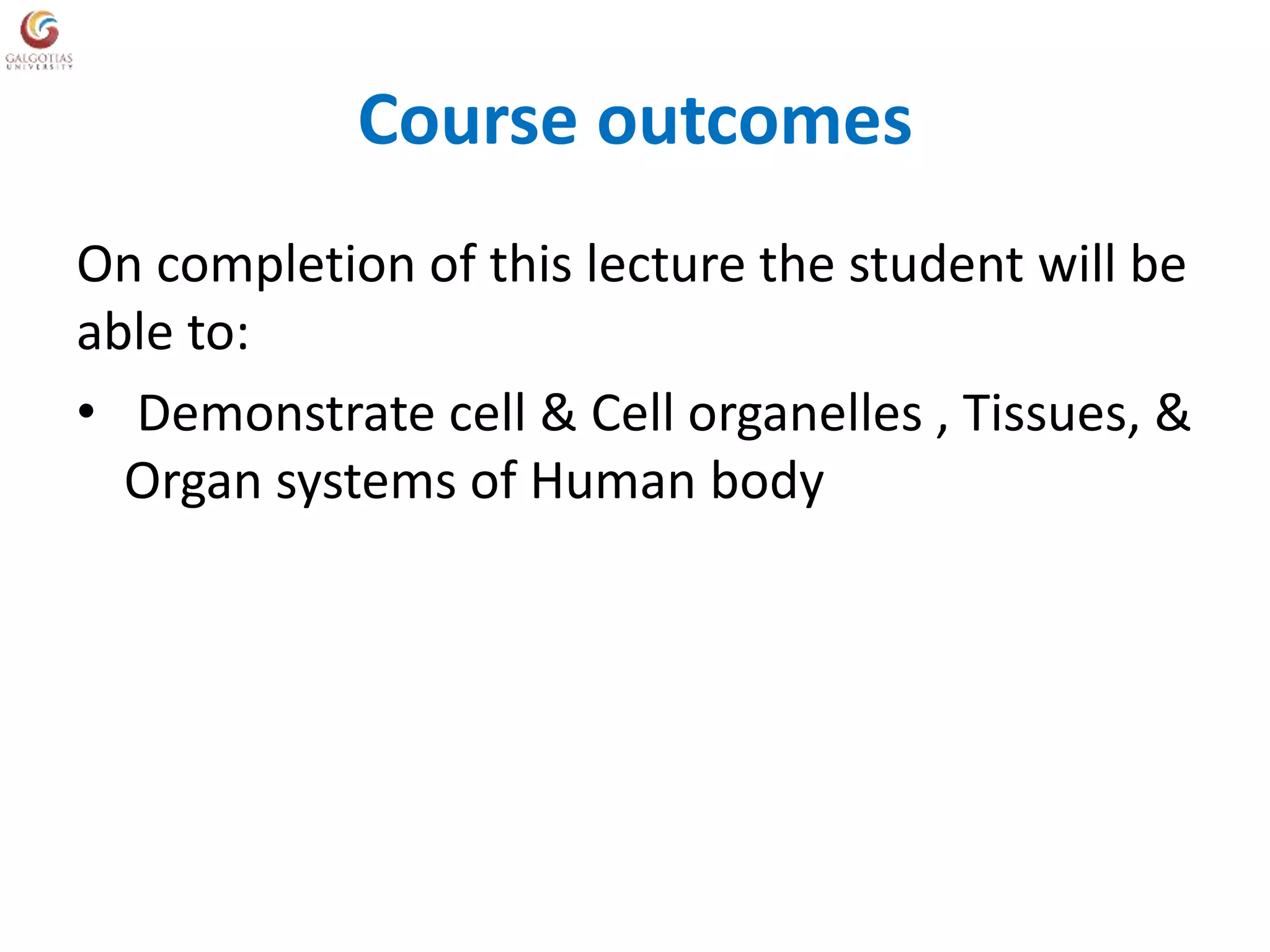 Cell stucture and organ systems | PPT