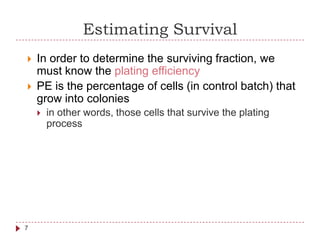 Cell survival curve | PPTX