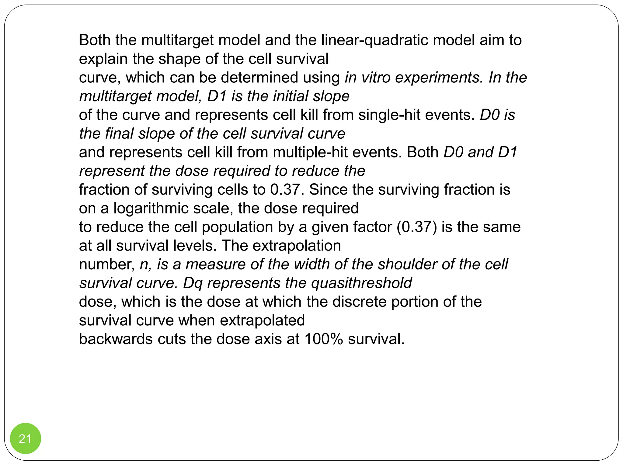 Cell survival curve | PPTX