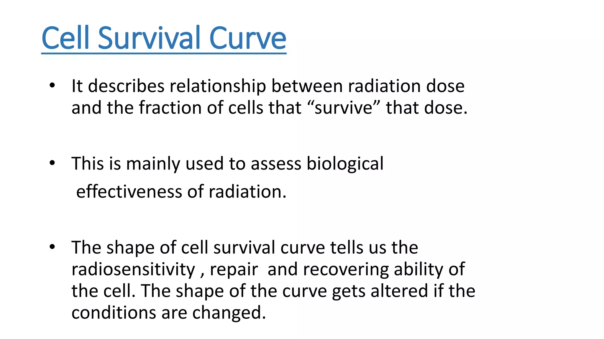 Cell survival curve | PPTX