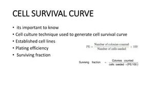 Cell survival curve | PPTX