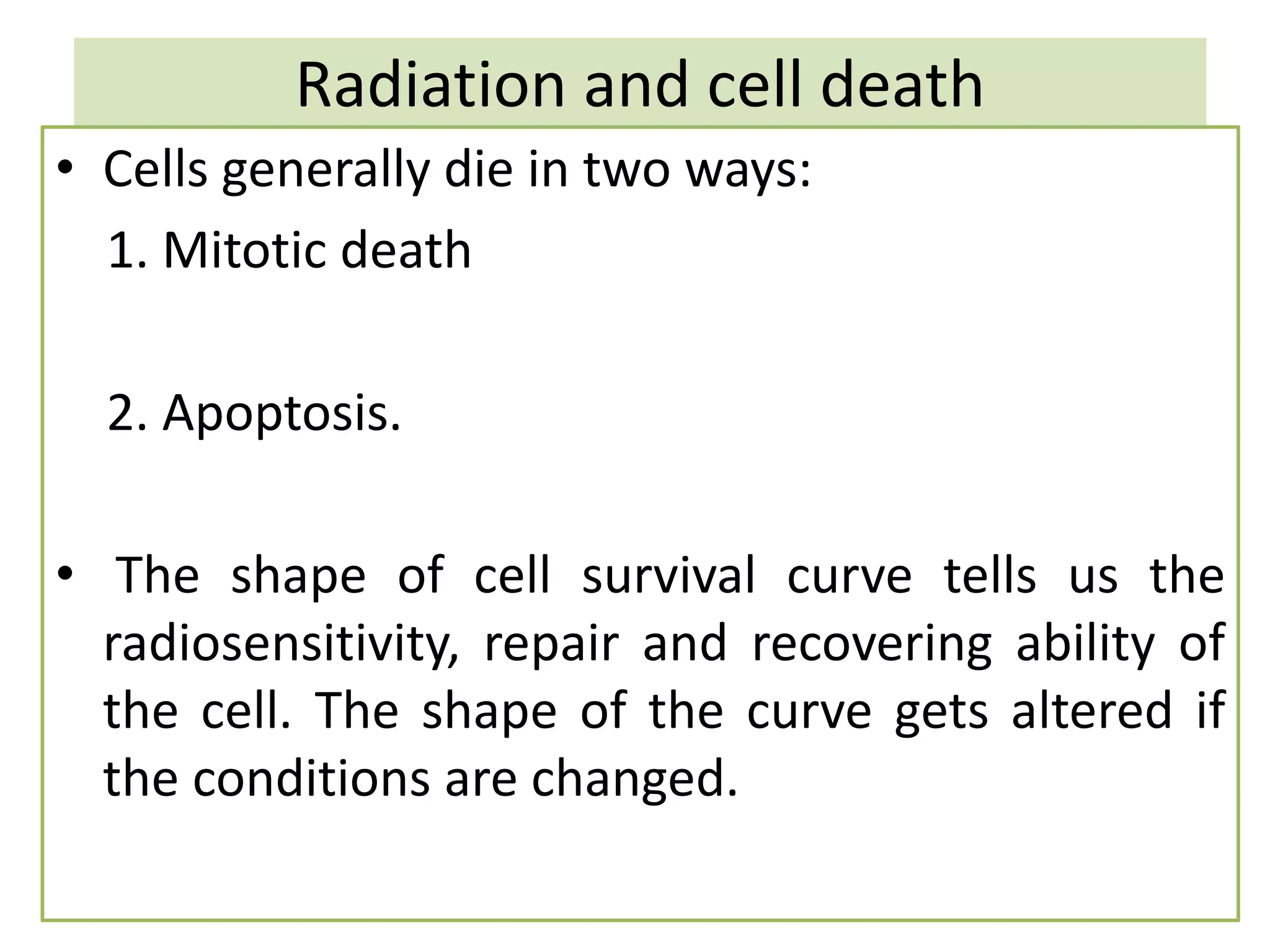 Cell survival curve ppt. | PPTX