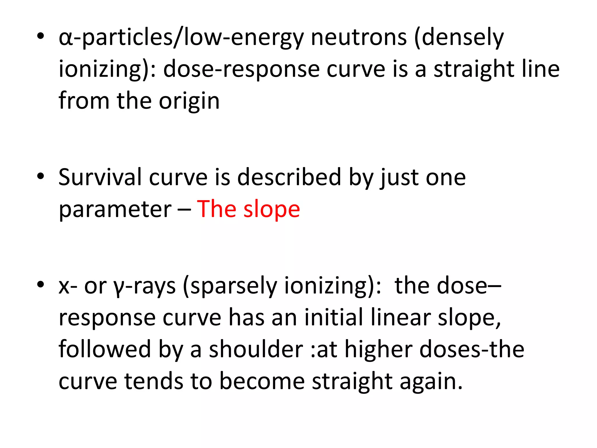 Cell survival curves- Radiobiology | PPTX