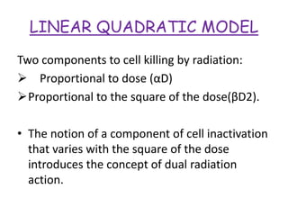 Cell survival curves- Radiobiology | PPTX