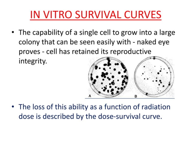 Cell survival curves- Radiobiology | PPTX | Cancer | Diseases and ...