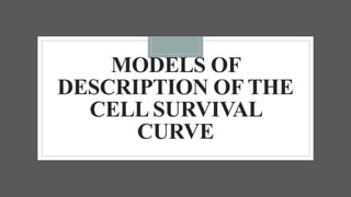 Cell survival curves | PPTX