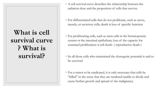Cell survival curves | PPTX