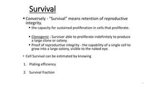 Cell survival curves | PPTX