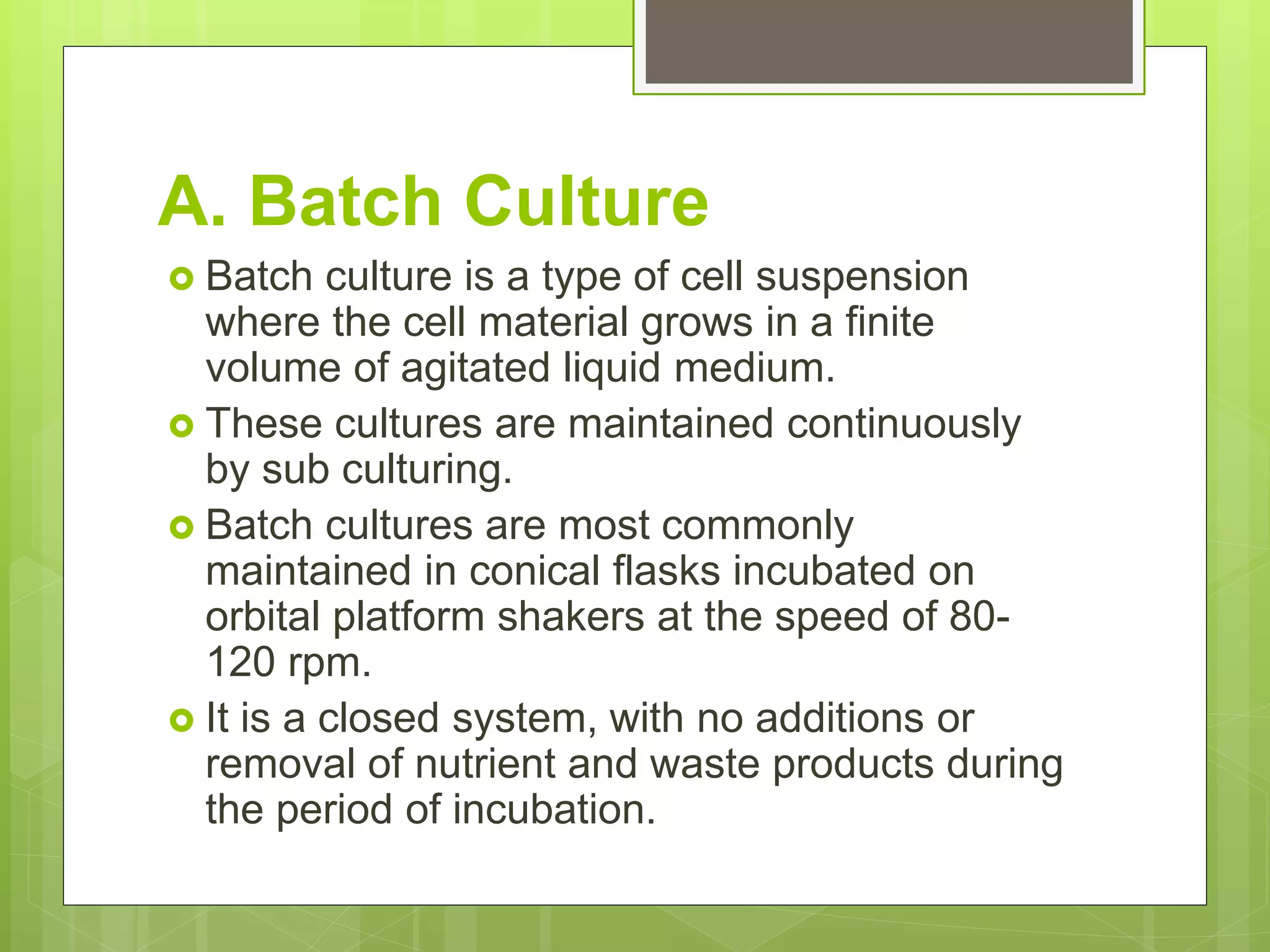 Cell suspension culture | PPTX