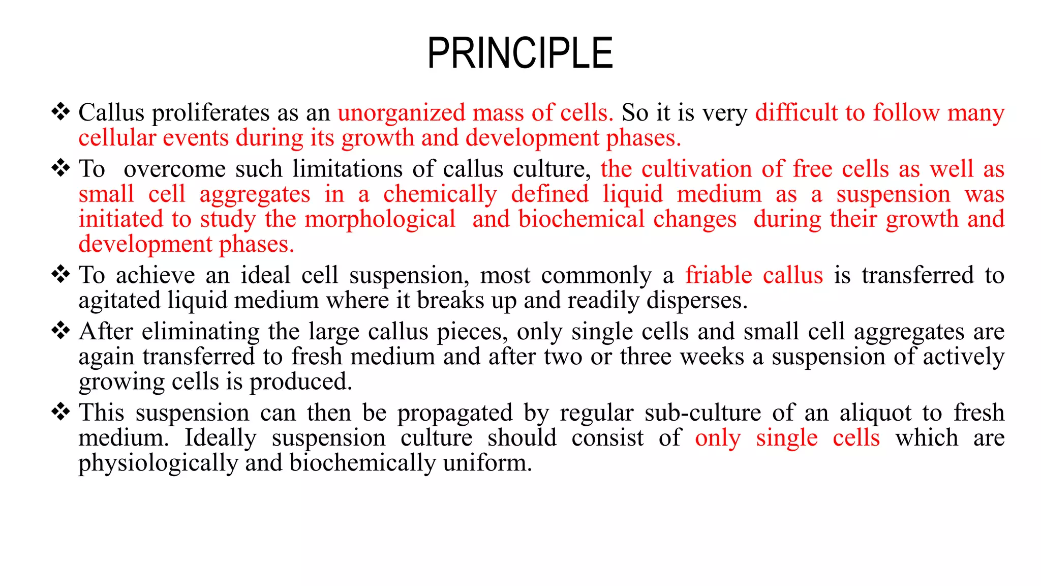 Cell suspension culture | PPTX