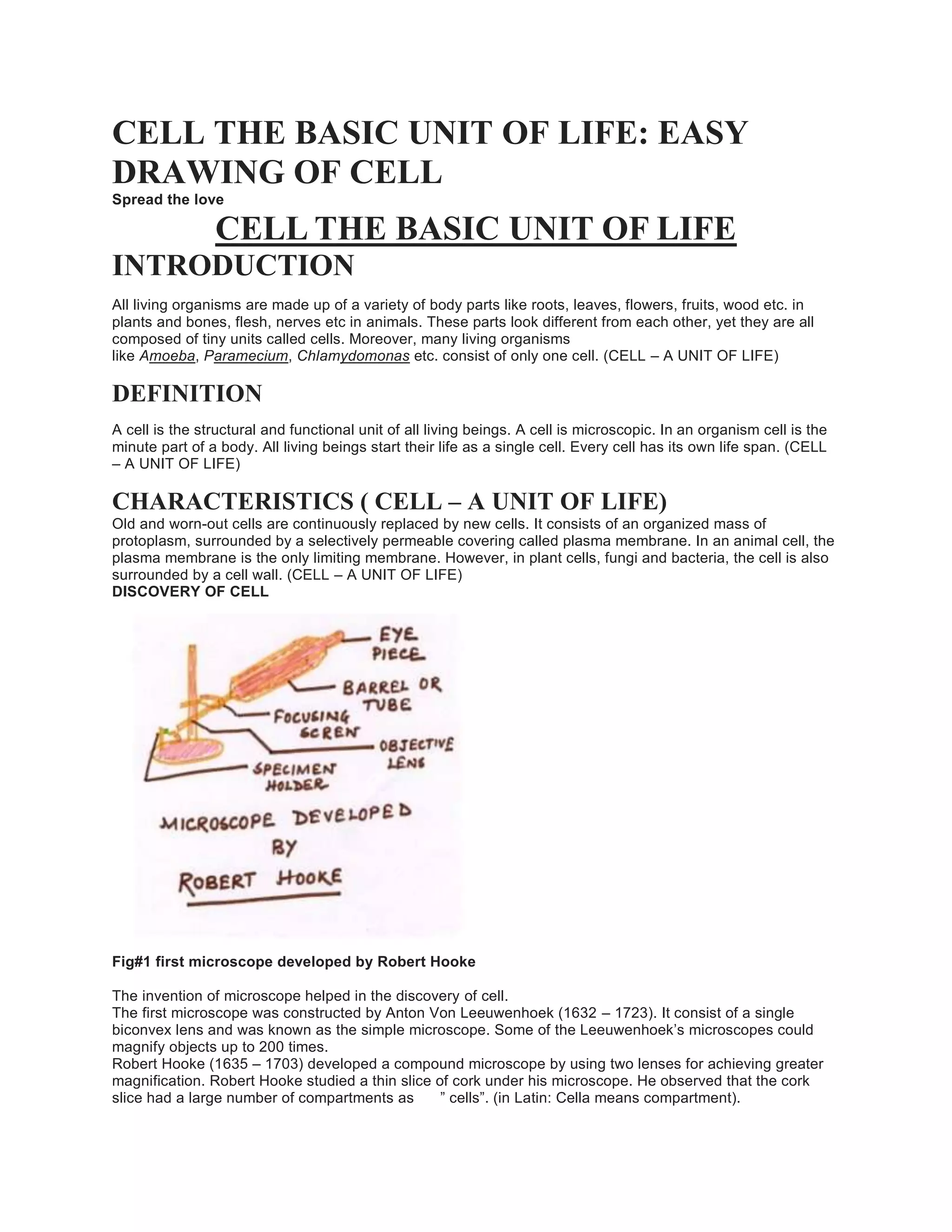 CELL THE BASIC UNIT OF LIFE.docx